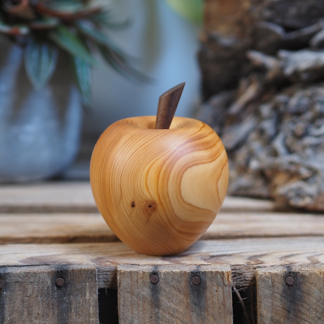 Wooden Apple Keepsake. Cremation Urn. Keep a Token of a Loved Ones ...