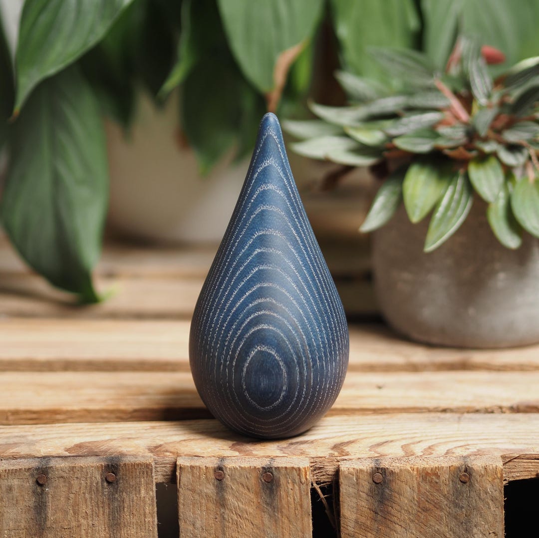 Wooden Keepsake Made From Dyed and Limed Ash. Keep a Token of a Loved ...