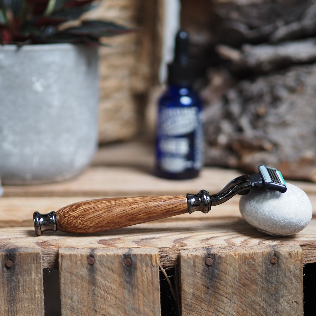 Handmade Tanga Wood Razor Handle: Mach 3 or Fusion - Etsy
