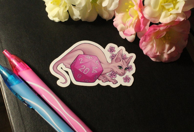 NEW COATS D20 Cat Stickers D&D Gaming Tabletop Nerdy - Etsy
