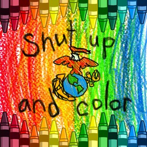 Shut up and Color | Marine Corps Crayon Mousepad - Etsy