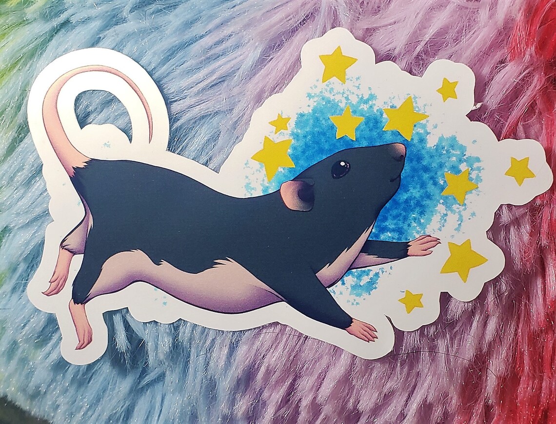 Rattie Sisters Sticker Set Bald Rat Fancy Rat Pet Rats - Etsy