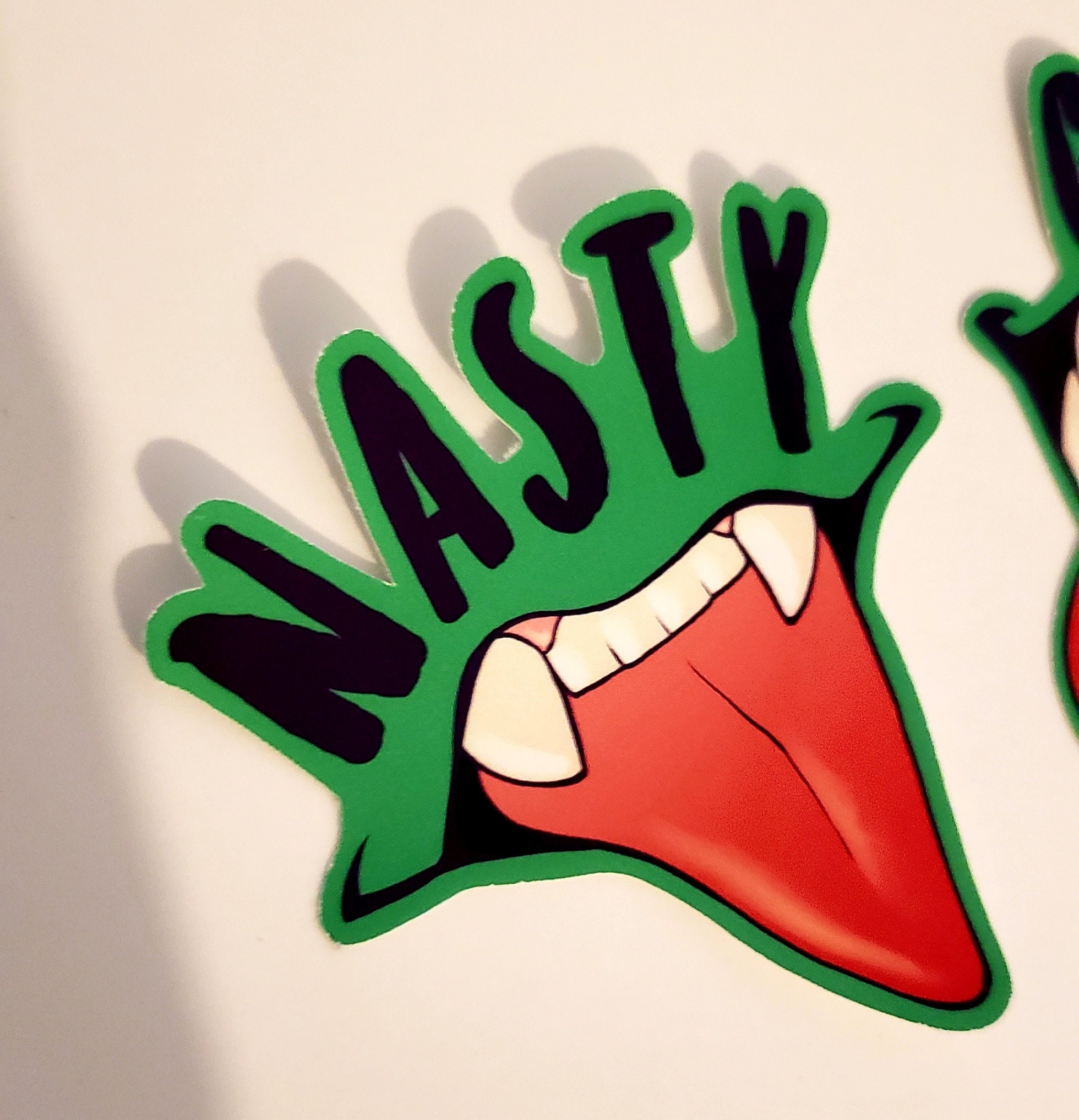 NASTY GROSS EWWW Teeth Stickers Horror Macabre Creepy - Etsy