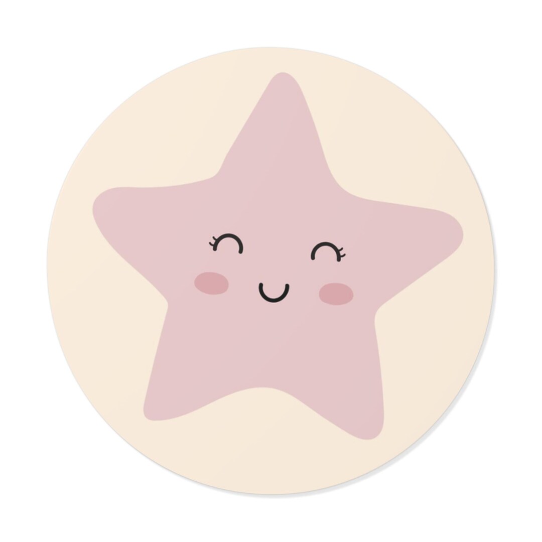 Adorable Smiling Star Sticker - Etsy