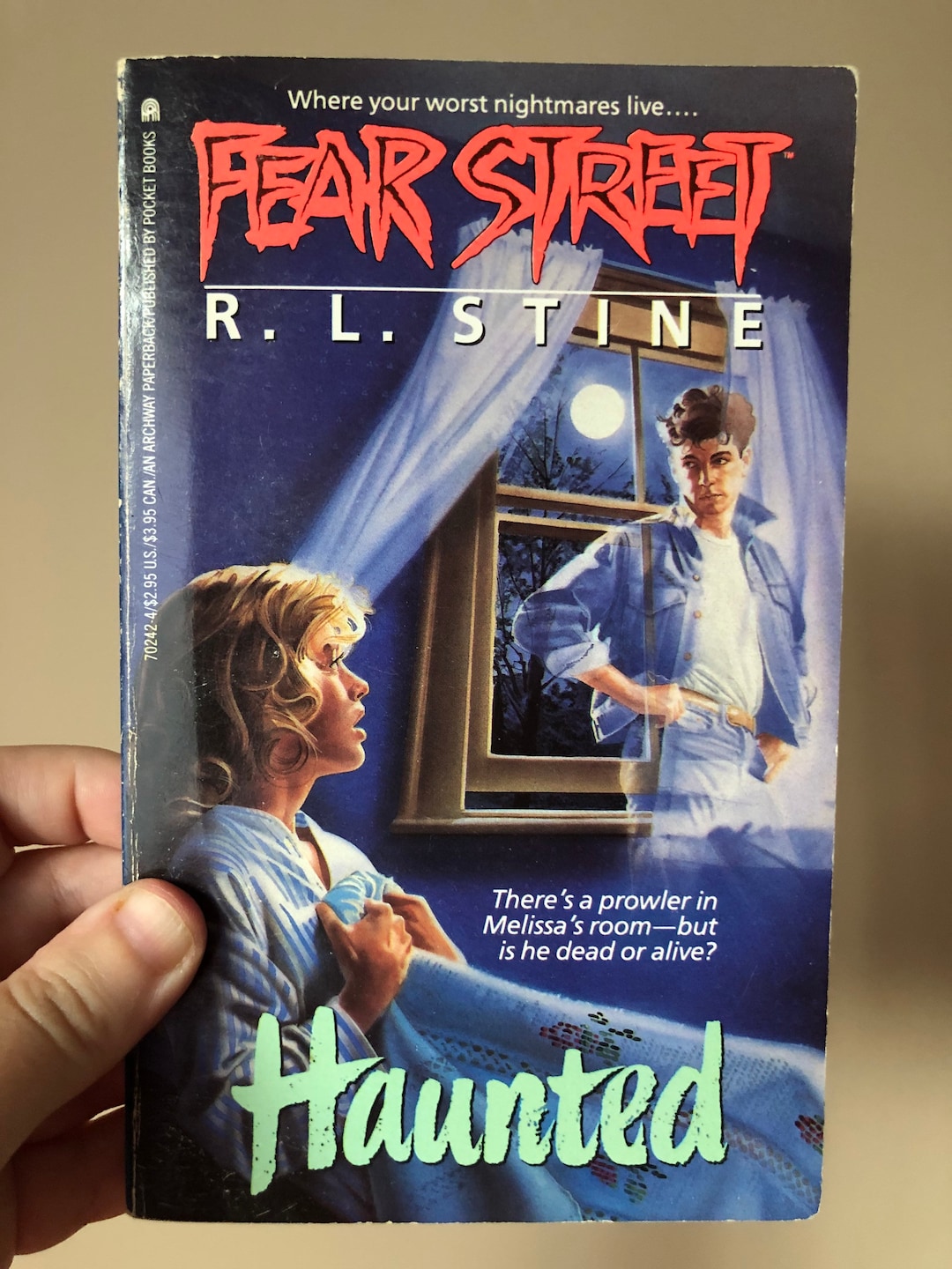 1990 Fear Street HAUNTED by R.L Stine, Vintage and Used Book - Young ...