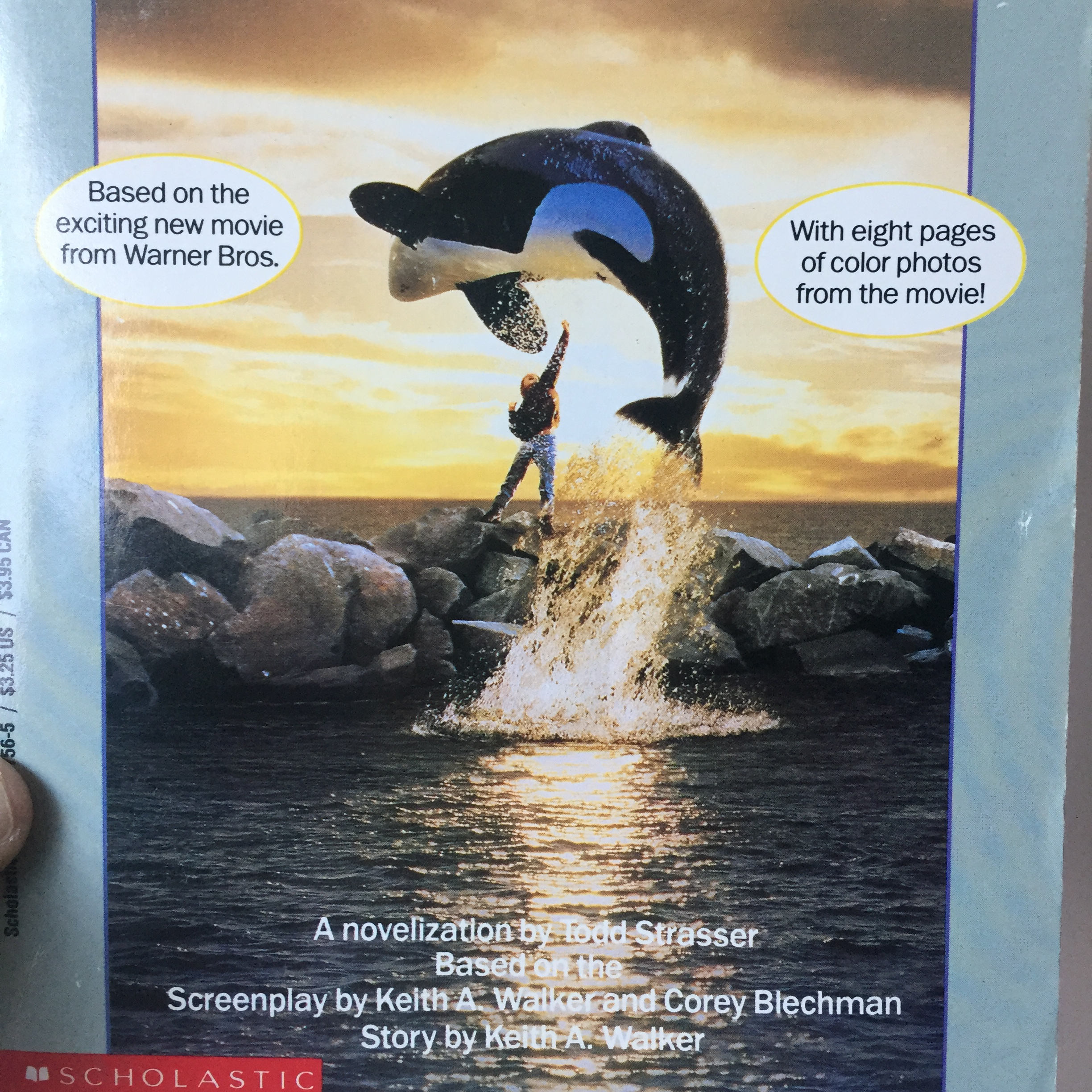 1993 FREE WILLY Novelization Based on the Screenplay Vintage - Etsy ...
