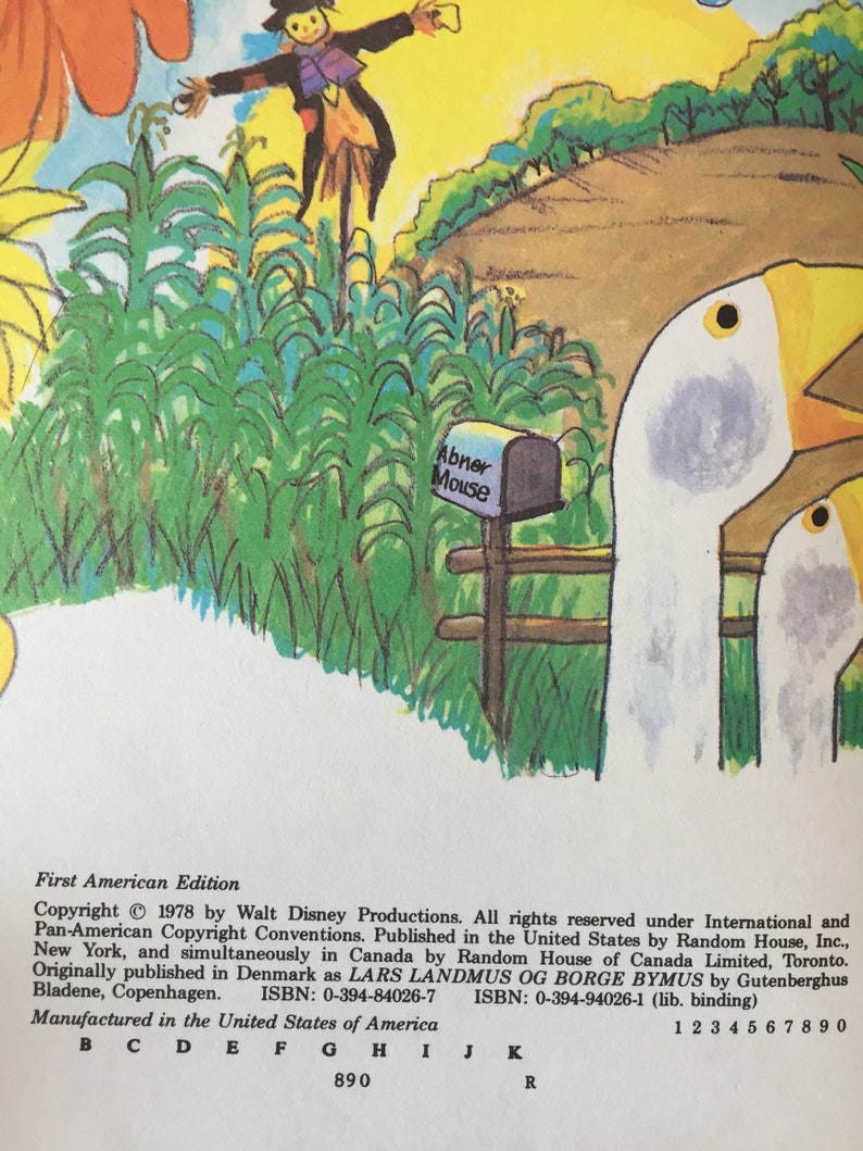 1978 Country Mouse City Mouse Walt Disney's Wonderful - Etsy