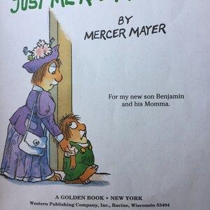 1990 Just Me and My Mom by Mercer Mayer - Vintage and Used - Etsy