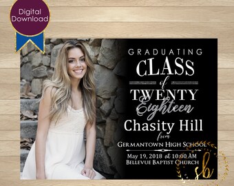 Mini Graduation Invitations No Photo Graduation Trading Cards - Etsy