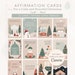 Christmas Affirmation Cards, Printable Holiday Illustration Cards ...