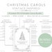 Christmas Carols Songbook Bundle | Printable PDF & Canva Editable ...