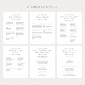 Christmas Carols Songbook Bundle | Printable PDF & Canva Editable ...