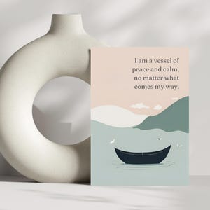 Calm Affirmation Cards, Printable Mindfulness and Positivity Daily ...