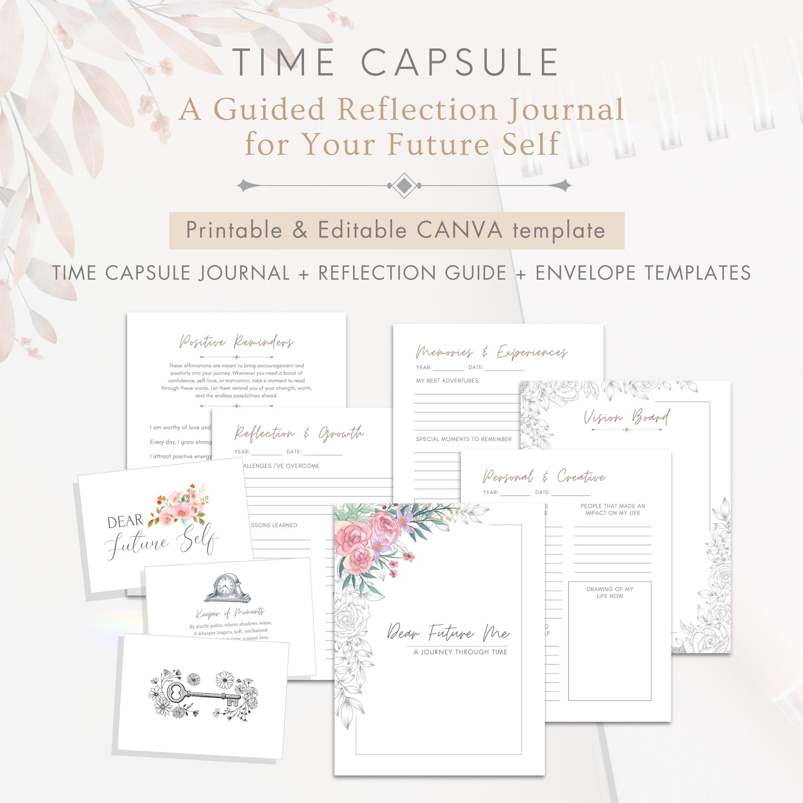 Time Capsule Letter Template | Personalized Letter to Future Me ...