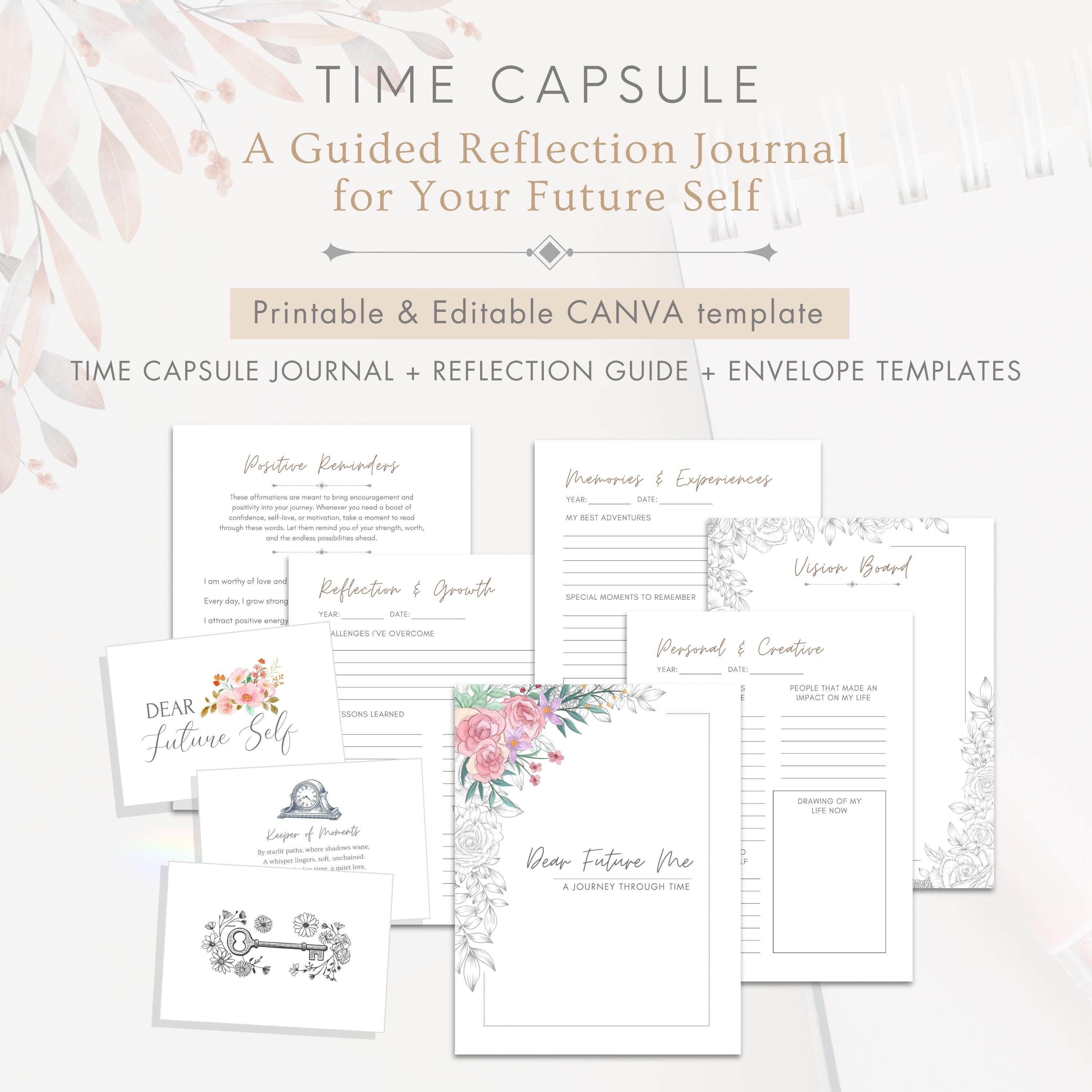 Time Capsule Letter Template | Personalized Letter to Future Me ...