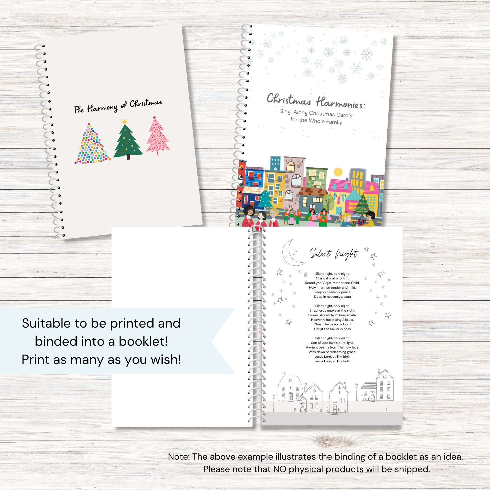Christmas Carols Songbook Editable Template | Canva Template ...