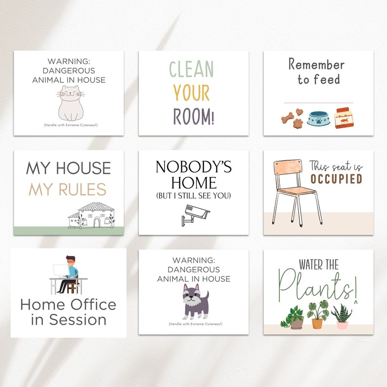 Editable Daily Reminder Cards | Everyday Printable Cards for Life’s ...