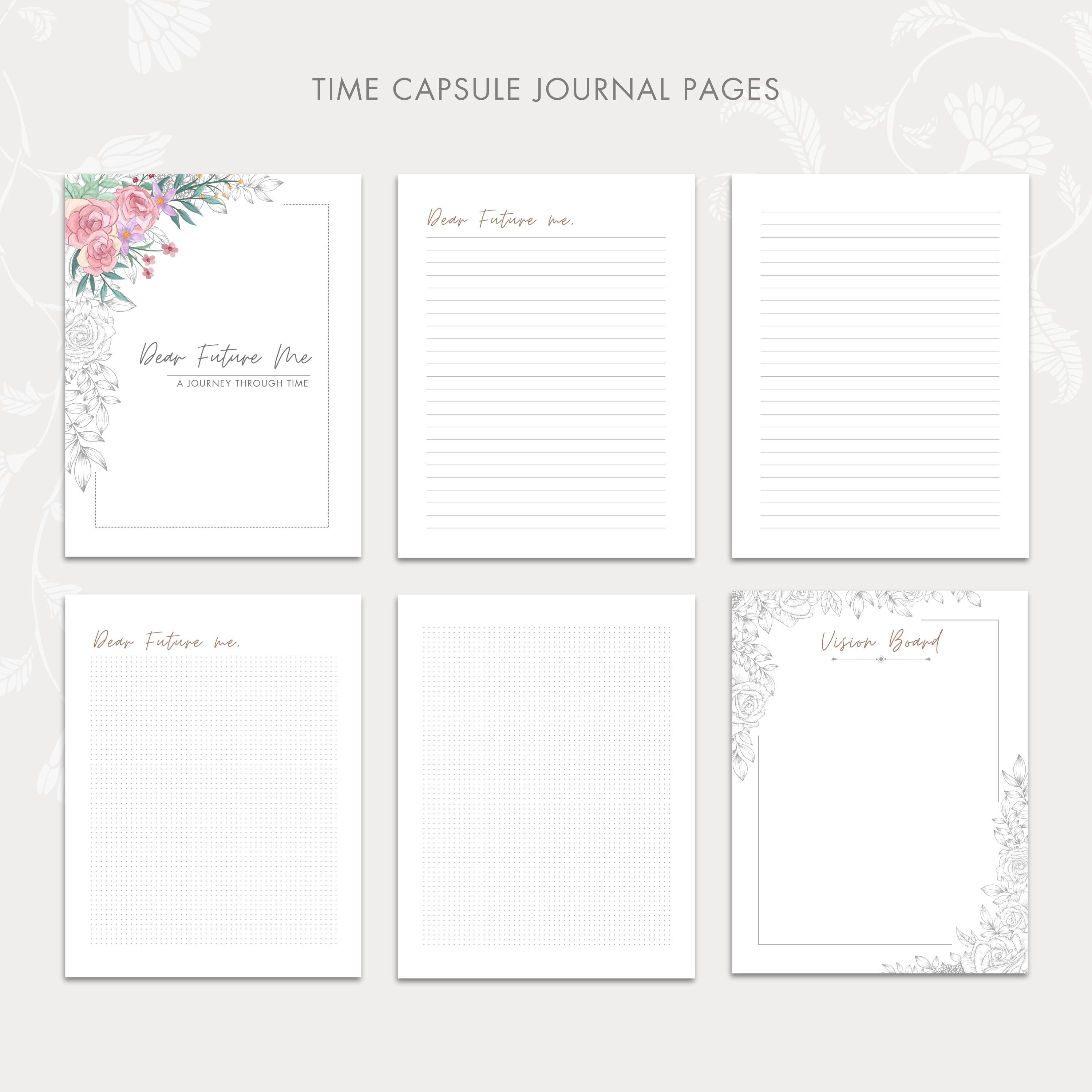 Time Capsule Letter Template | Personalized Letter to Future Me ...