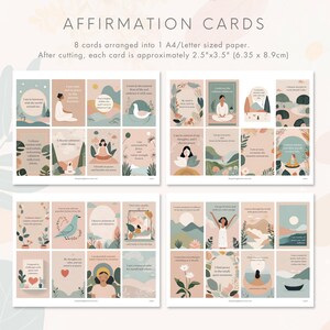 Calm Affirmation Cards, Printable Mindfulness and Positivity Daily ...