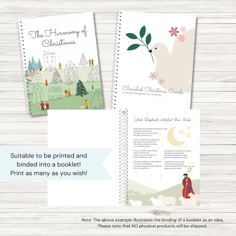 Christmas Carols Songbook Printable PDF | Singalong Caroling Book ...