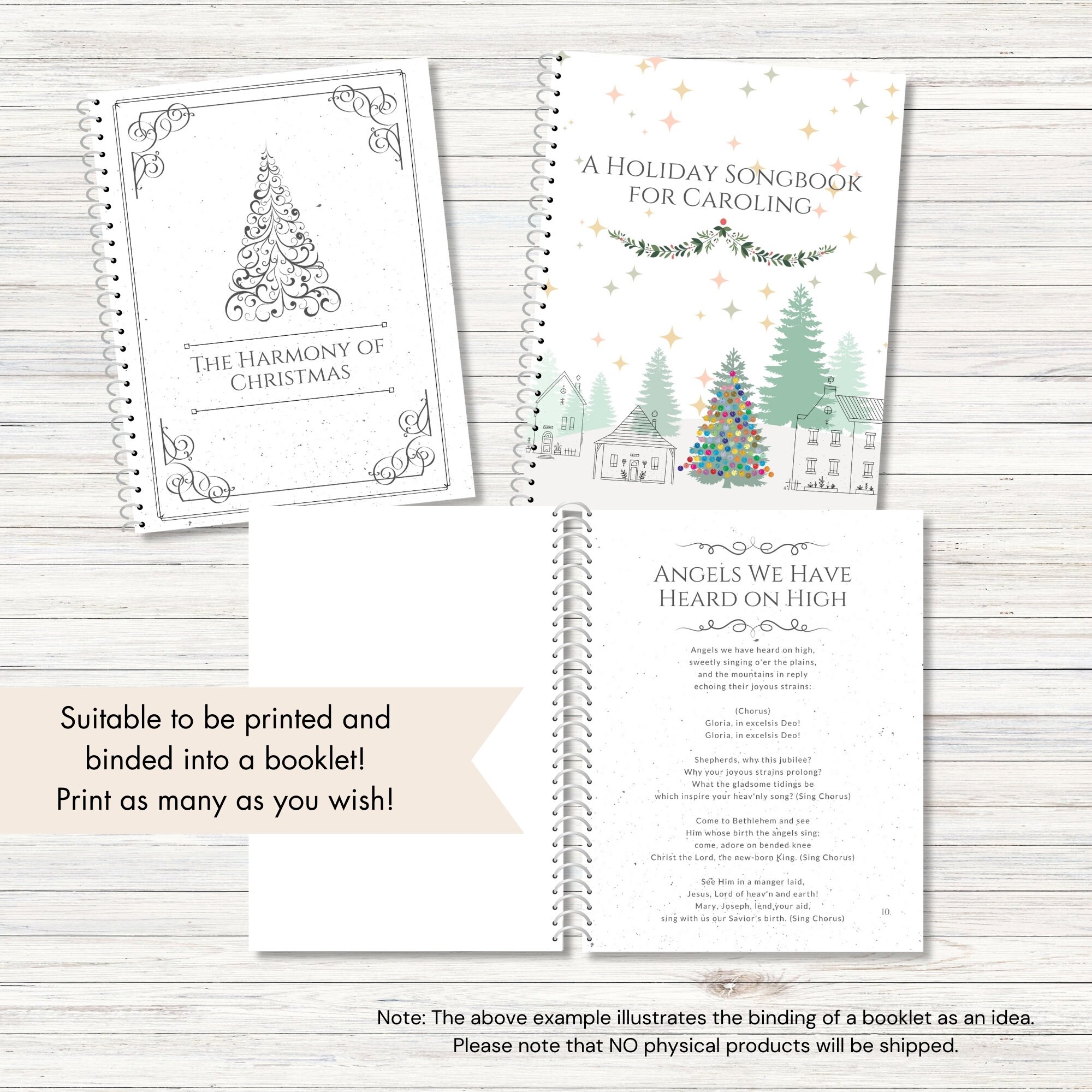 Christmas Carols Songbook Bundle | Printable PDF & Canva Editable ...