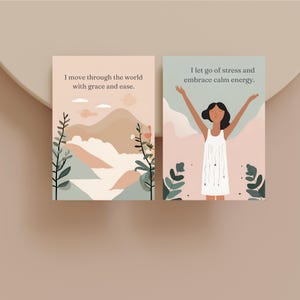 Calm Affirmation Cards, Printable Mindfulness and Positivity Daily ...
