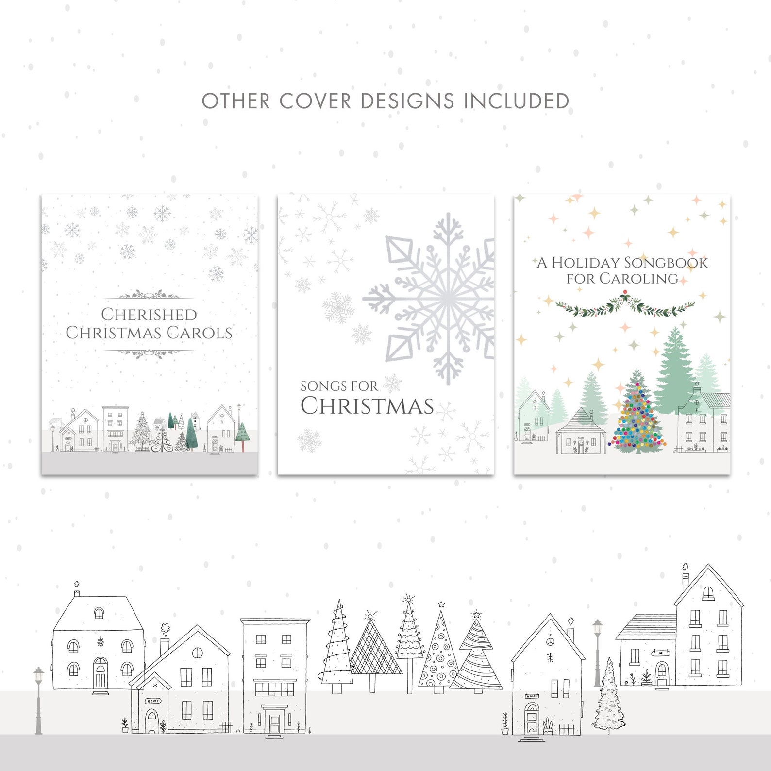 Christmas Carols Songbook Bundle | Printable PDF & Canva Editable ...