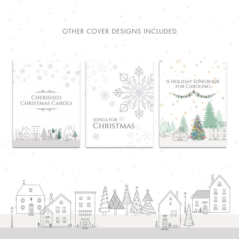 Christmas Carols Songbook Bundle | Printable PDF & Canva Editable ...