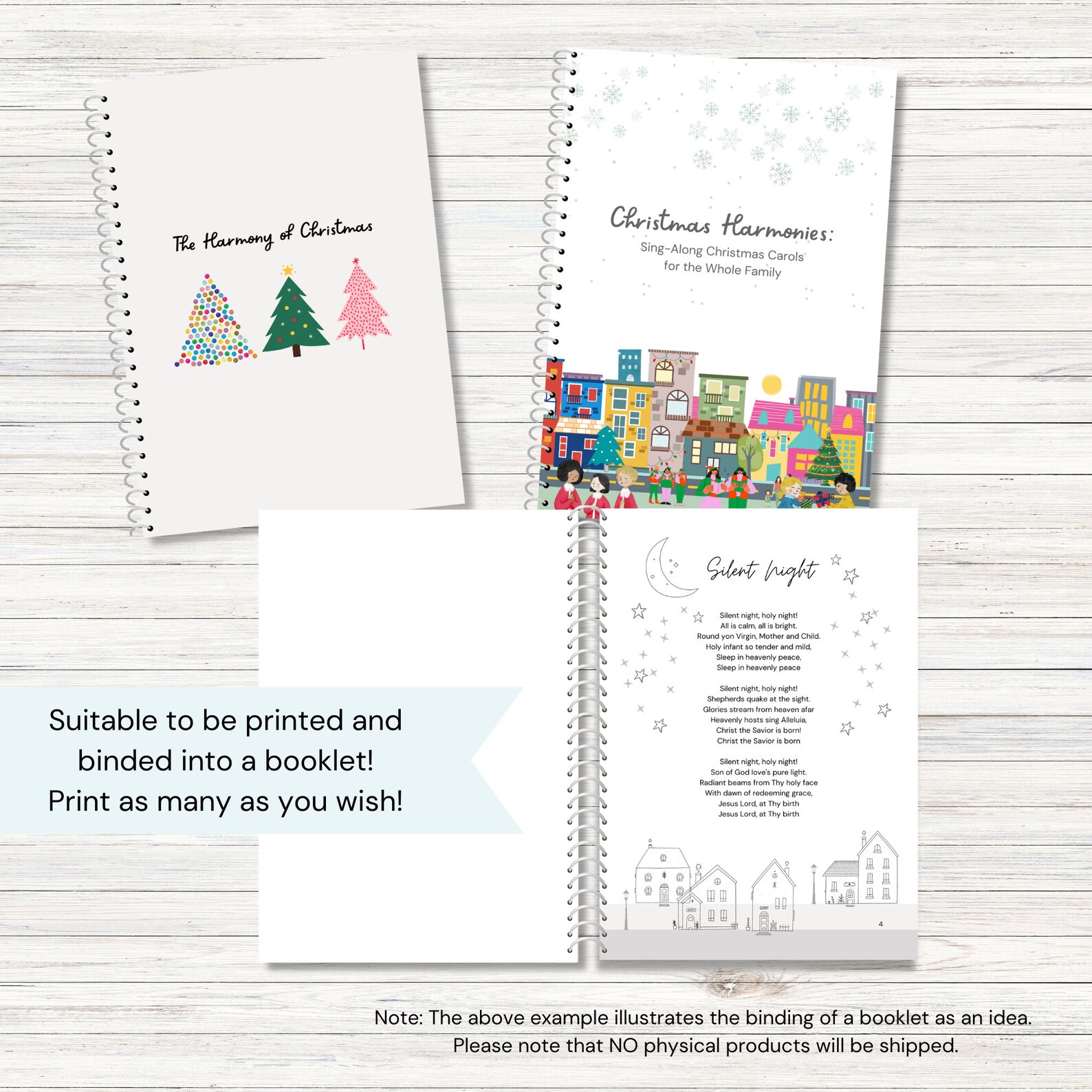 Christmas Carols Songbook Printable PDF | Singalong Caroling Book ...