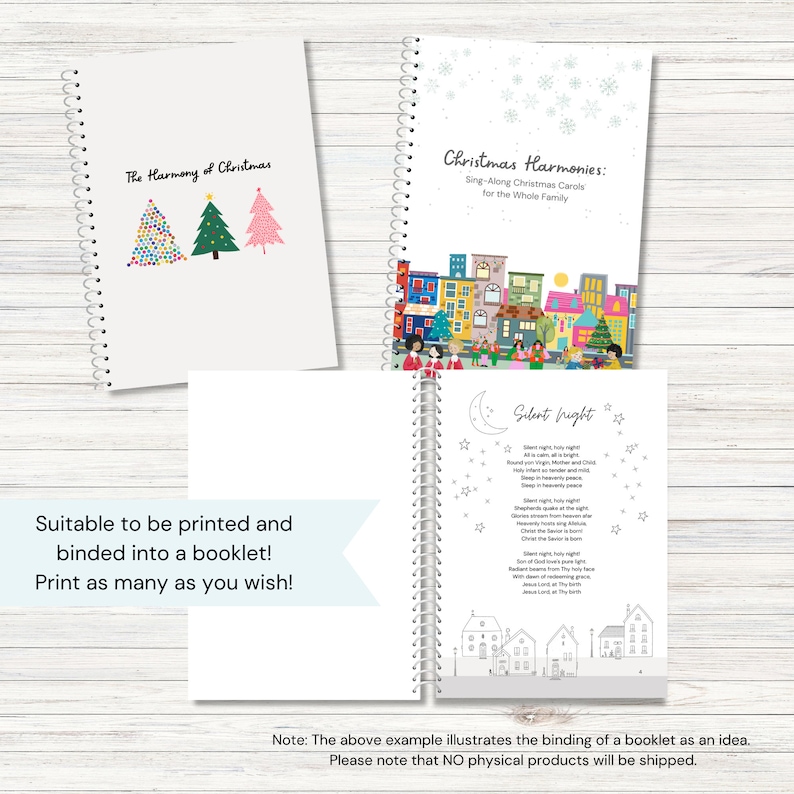 Christmas Carols Songbook Printable PDF | Singalong Caroling Book ...