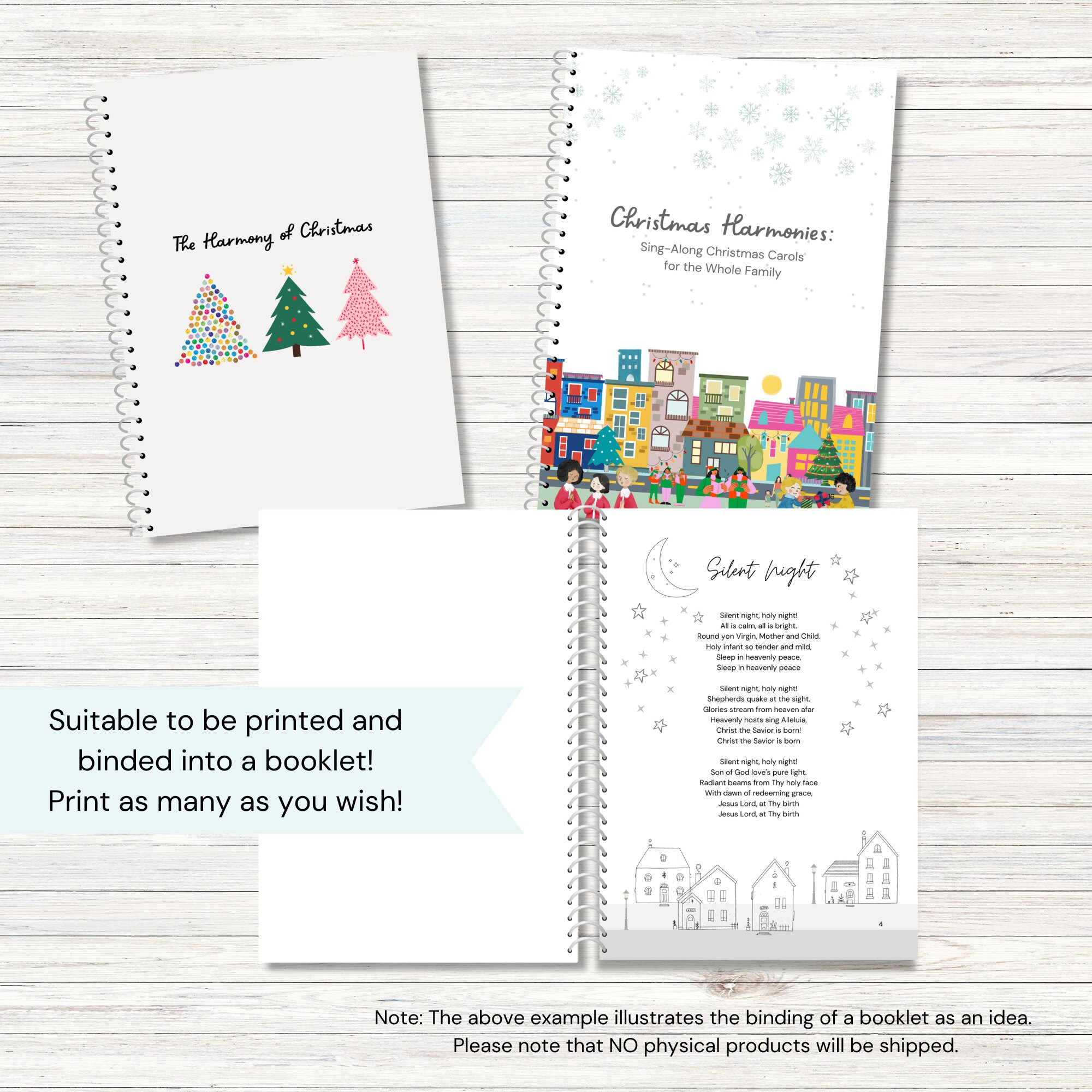 Christmas Carols Songbook Printable PDF | Singalong Caroling Book ...