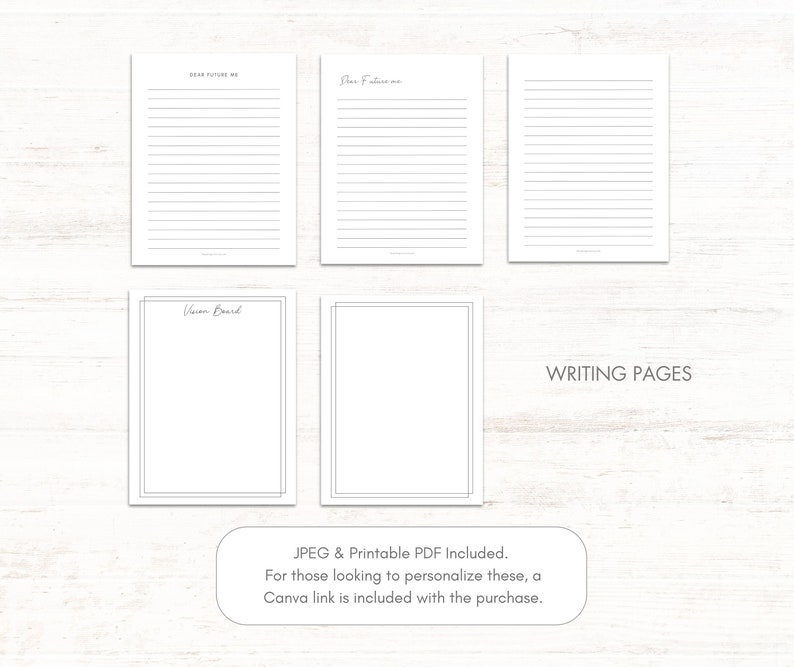 Time Capsule Letter Template, Personalized Letter to Future Me ...