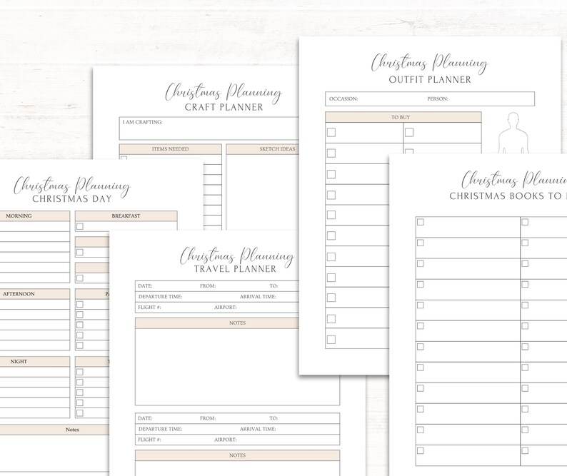 Christmas Planner Printable Editable | Christmas Organizer | Editable ...