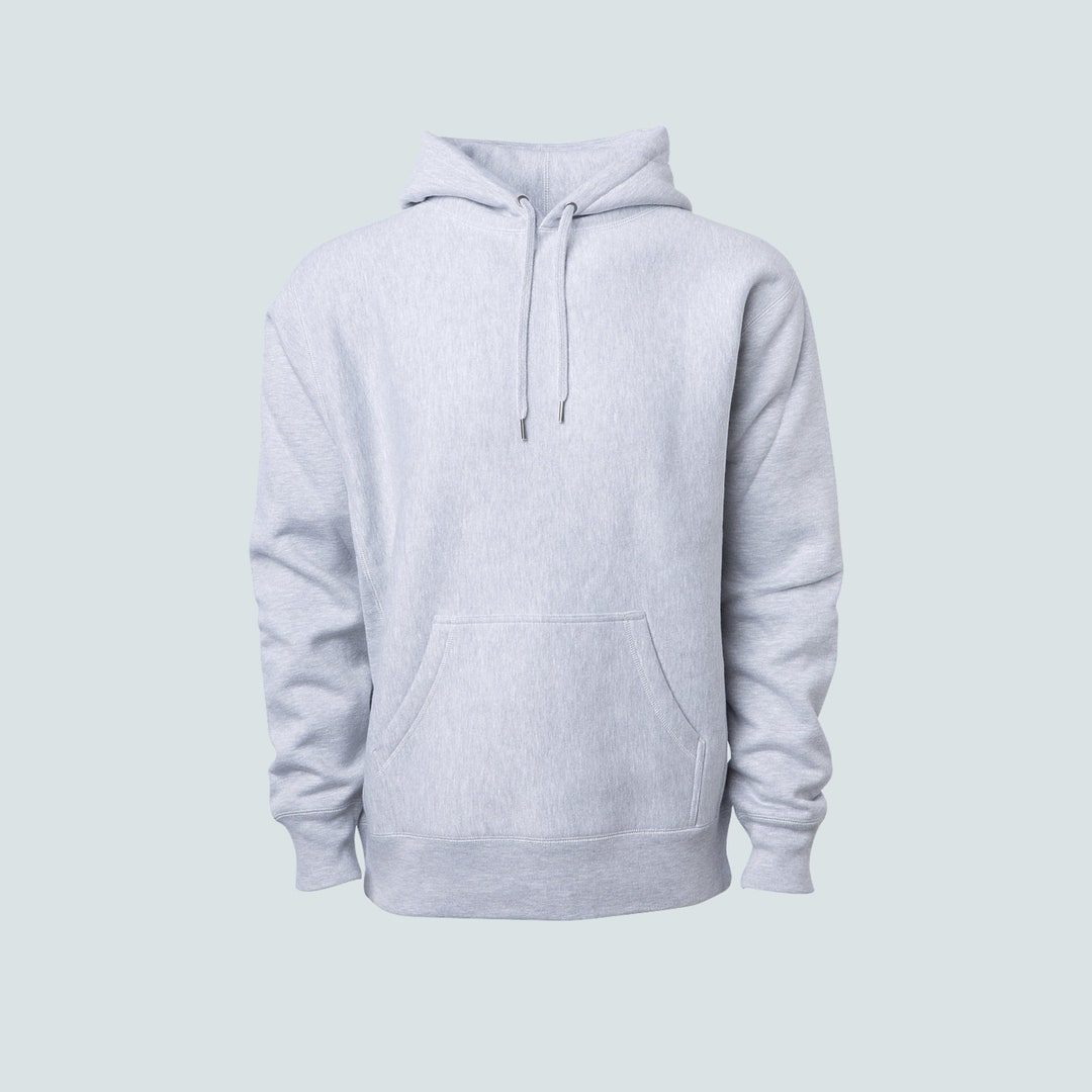 Men's Premium Heavyweight Hoodie in Light Gray Heavy - Etsy