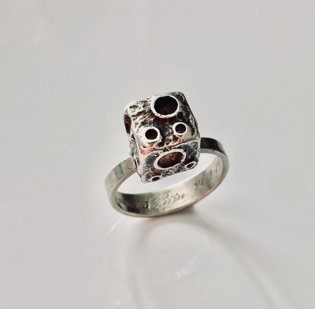 Rare Modernist Finnish Sterling Silver Ring , Made by Finnish Jewelry ...