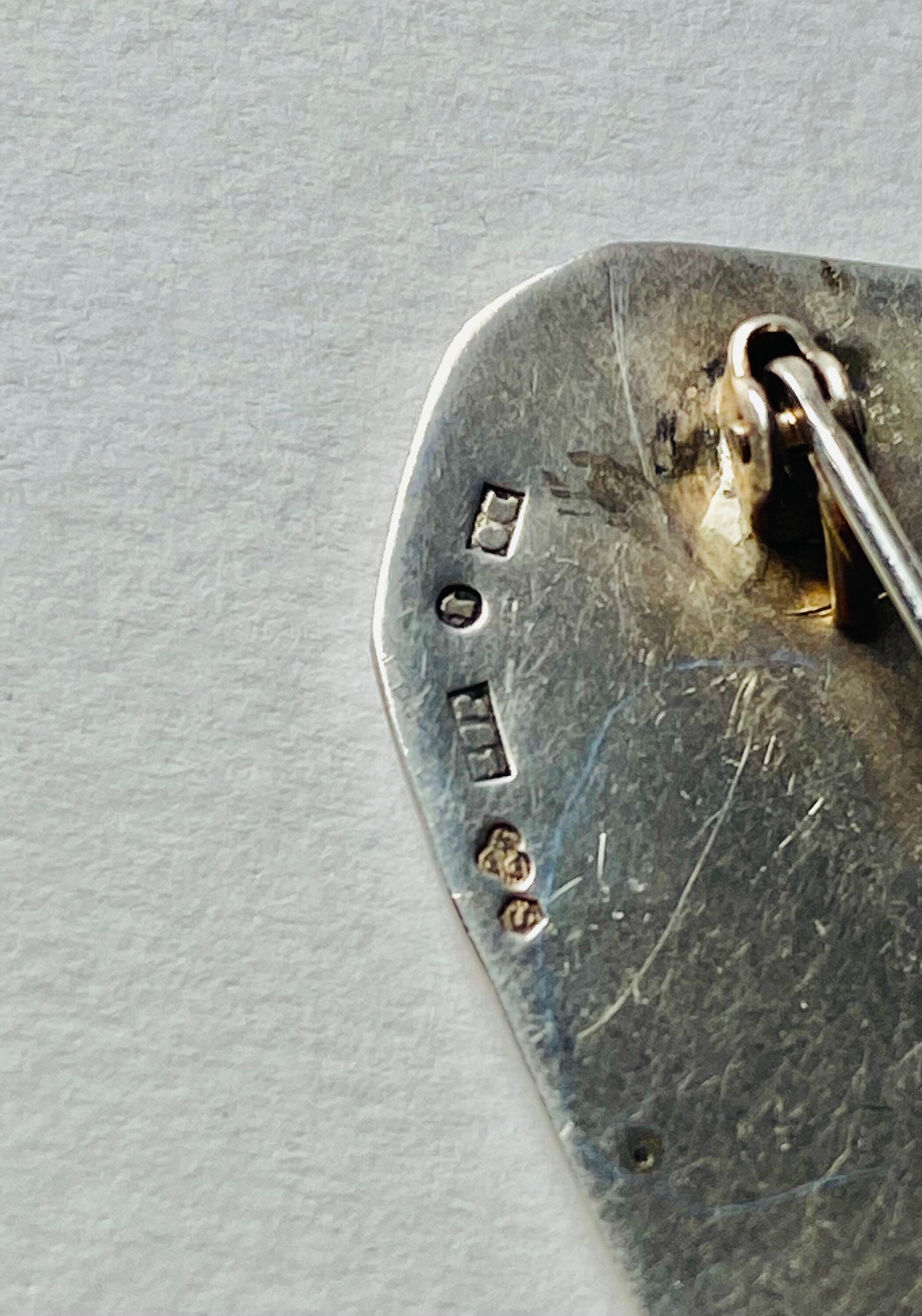 Vintage Modernist Abstract Sterling Silver Brooch From Sweden . Made in ...