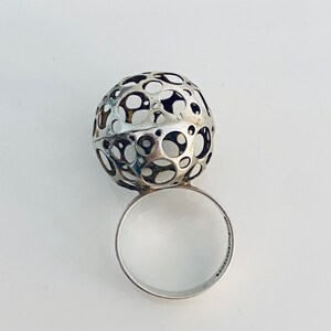 Handmade Rare and Big Size/modernist Vintage Silver Ring Named ...