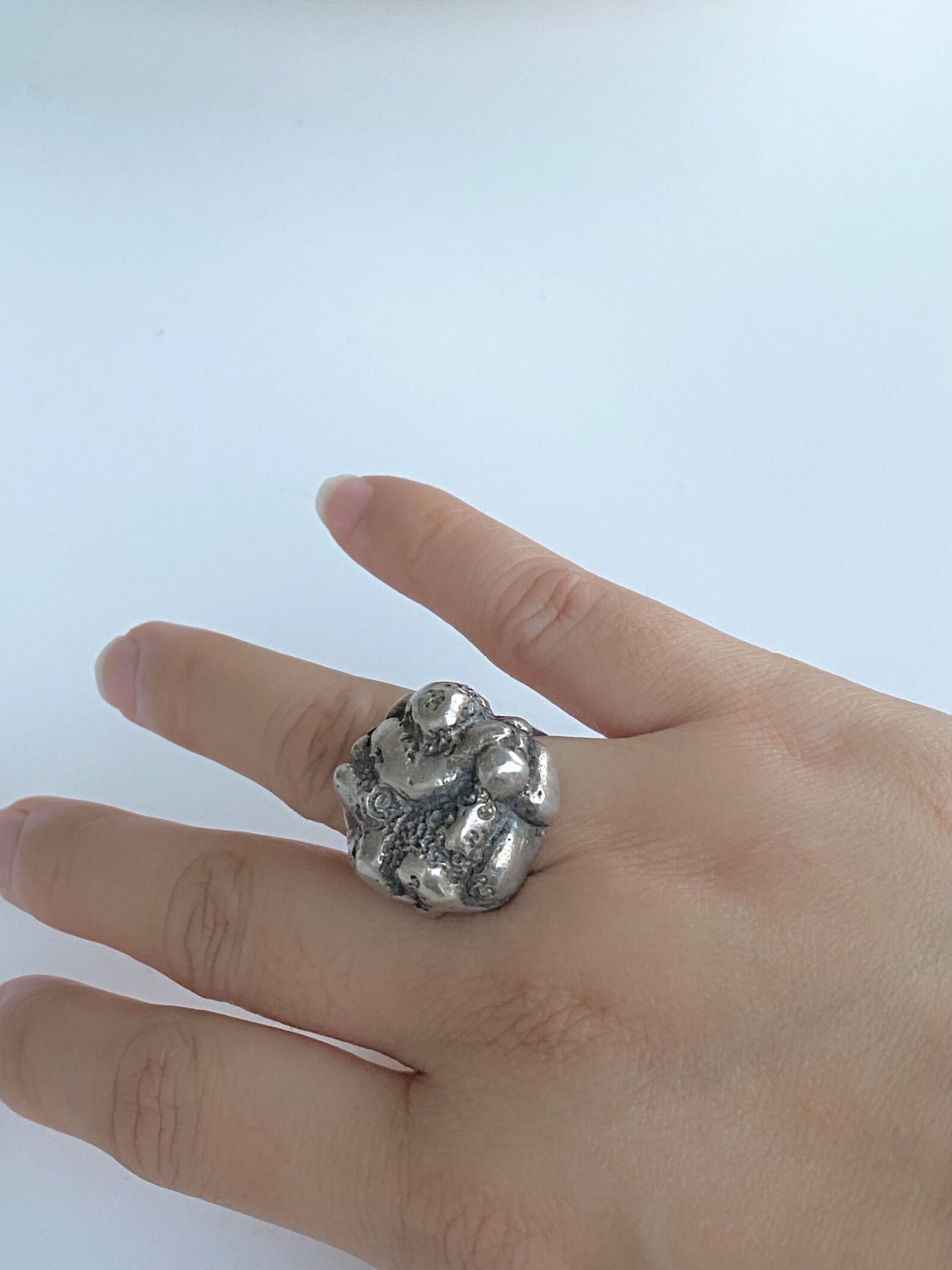 Modernist Finnish Sterling Silver Ring , Made by Finnish Jewelry ...