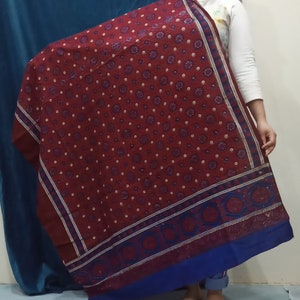 Ajrak Men Women Ajrak Pakistani Shawl Handmade 100% Cotton - Etsy Canada