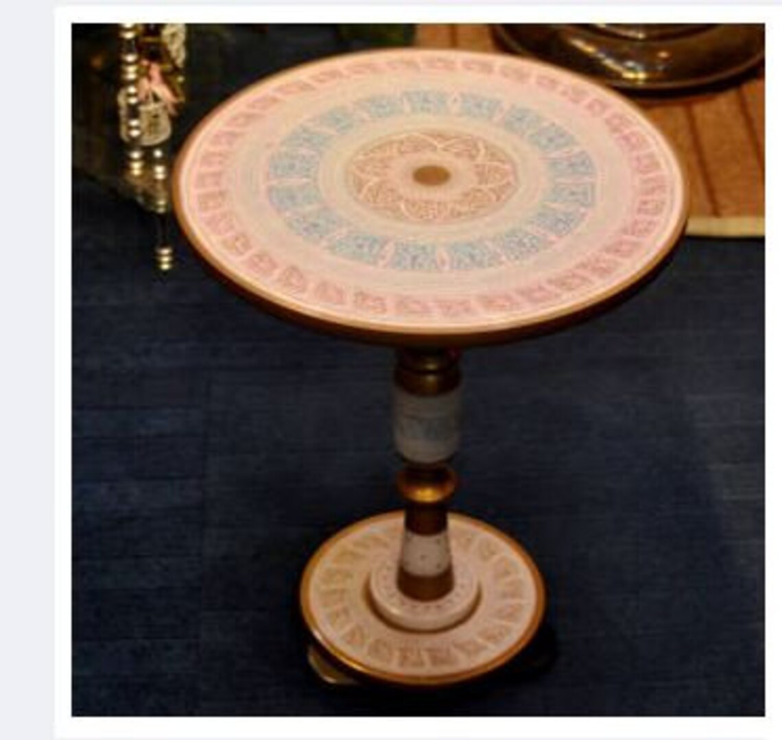 Pakistani handicraft Truck Art Style Decor Round Coffee Table | Etsy