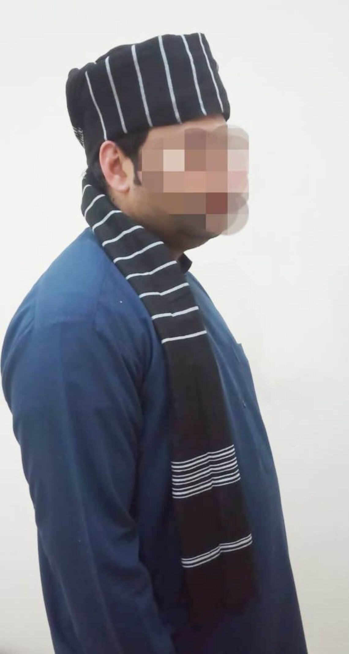 Black Color Imama Shareef Afghan Muslim White Pashtun Turban - Etsy