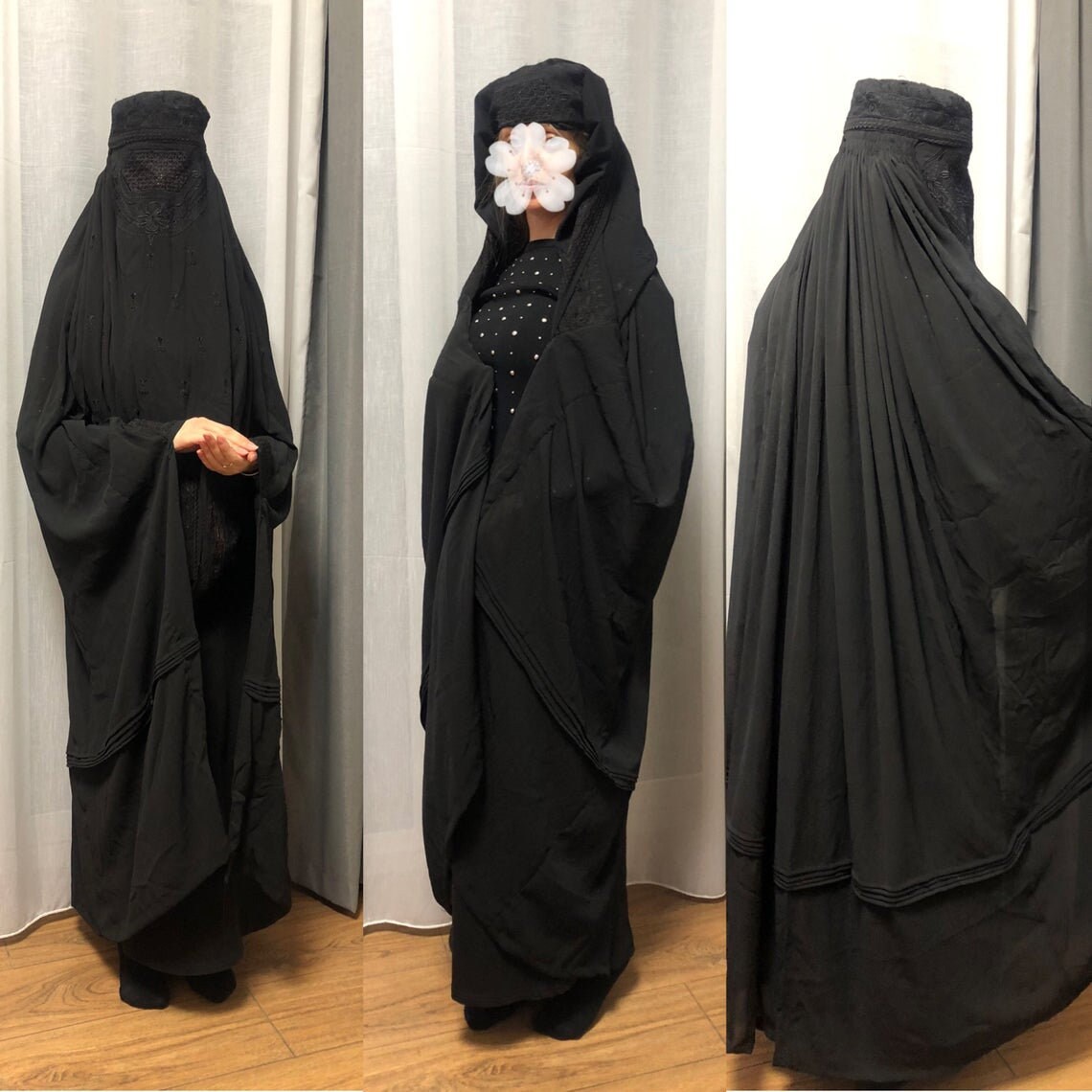 Afghaanse boerka niqab burka moslim abaya chador handgemaakte | Etsy