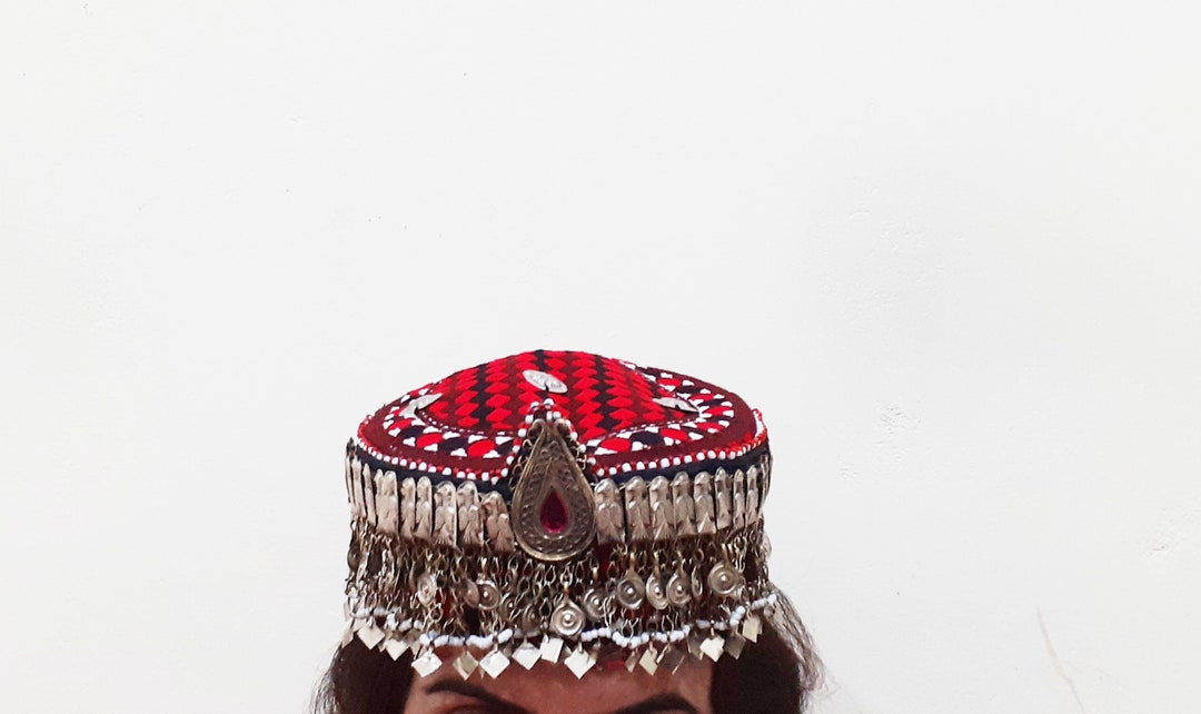 Haleema Sultan Turkey Cap Afghan Tribal Matha Patti With Cap - Etsy