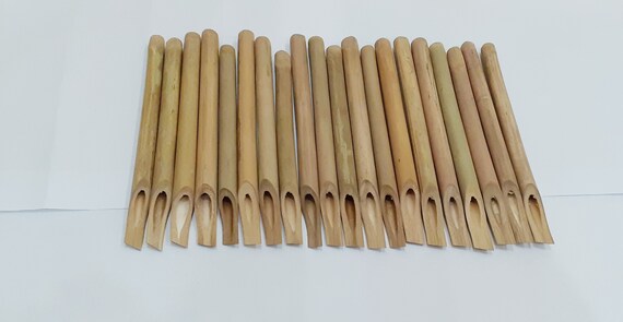 Paper & Party Supplies 20 Bamboo Reeds Handmade Calligraphy Pen Bamboo ...
