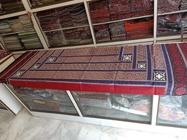 Pakistani shawl handmade ajrak sindhi Pakistani shawl scarf | Etsy