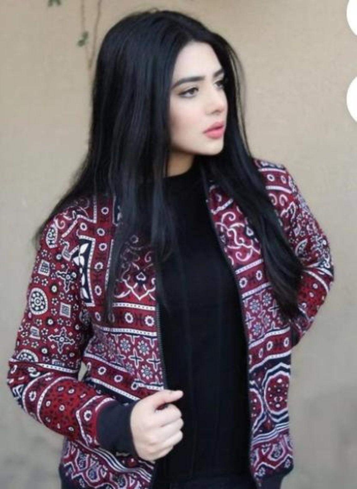 Men Women Ajrak Pakistani Jacket Handmade 100% Cotton Ajrak | Etsy
