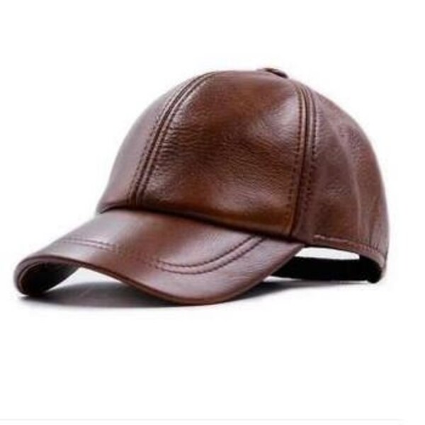 Leather Baseball Cap - Etsy