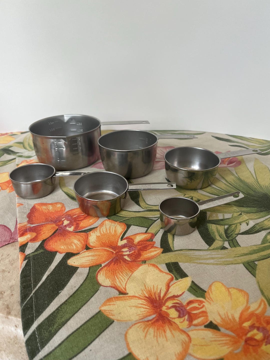 Vintage Foley Stainless Steel Measuring Cups - Etsy
