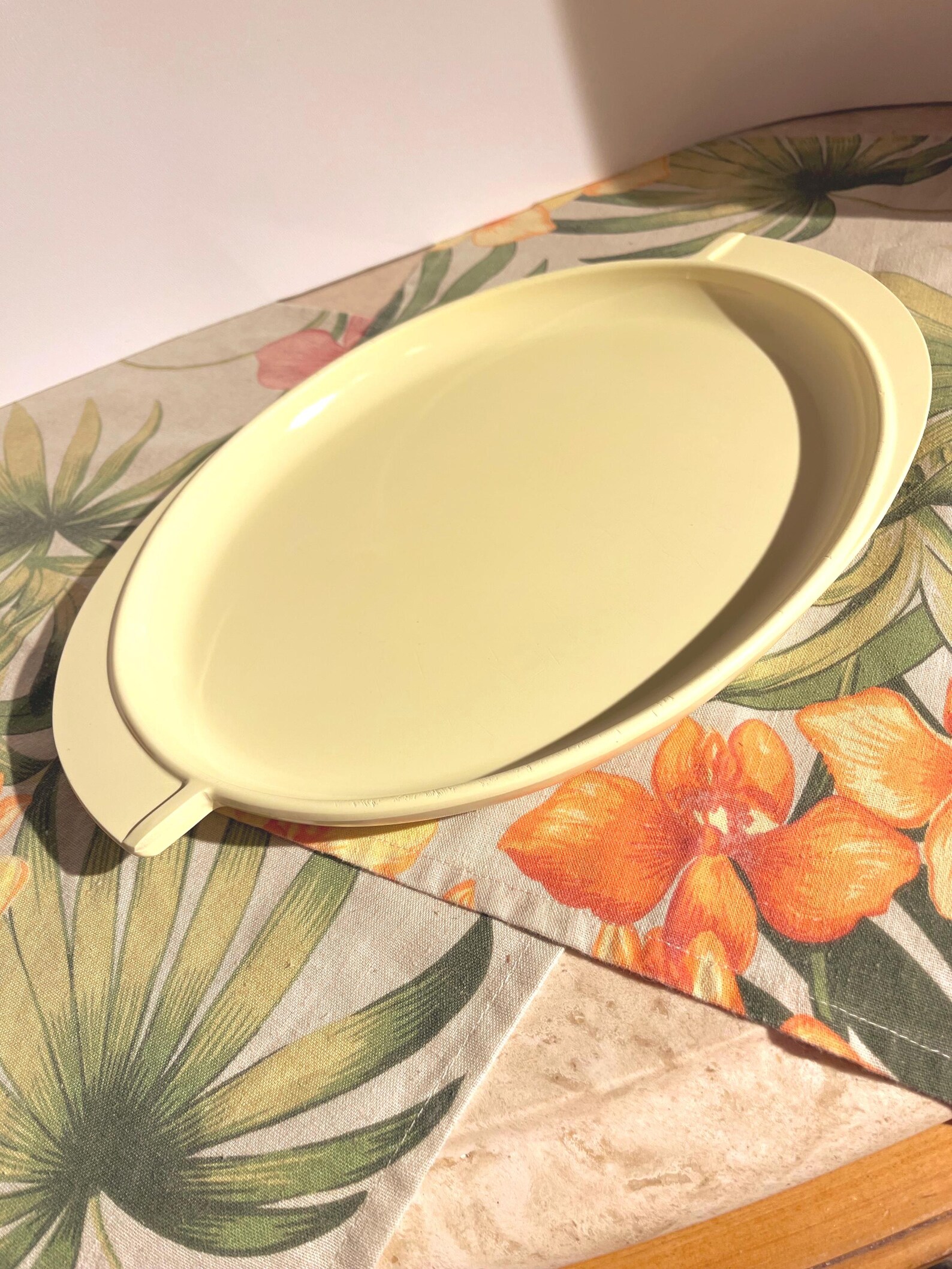 Vintage Mid Century 1950’s Booton Ware Yellow Melamine Oval Platter - Etsy