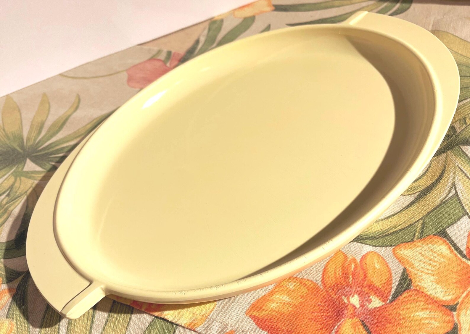 Vintage Mid Century 1950’s Booton Ware Yellow Melamine Oval Platter - Etsy